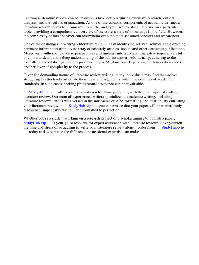 Apa Literature Review Headings | PDF | Apa Style | Academic Publishing