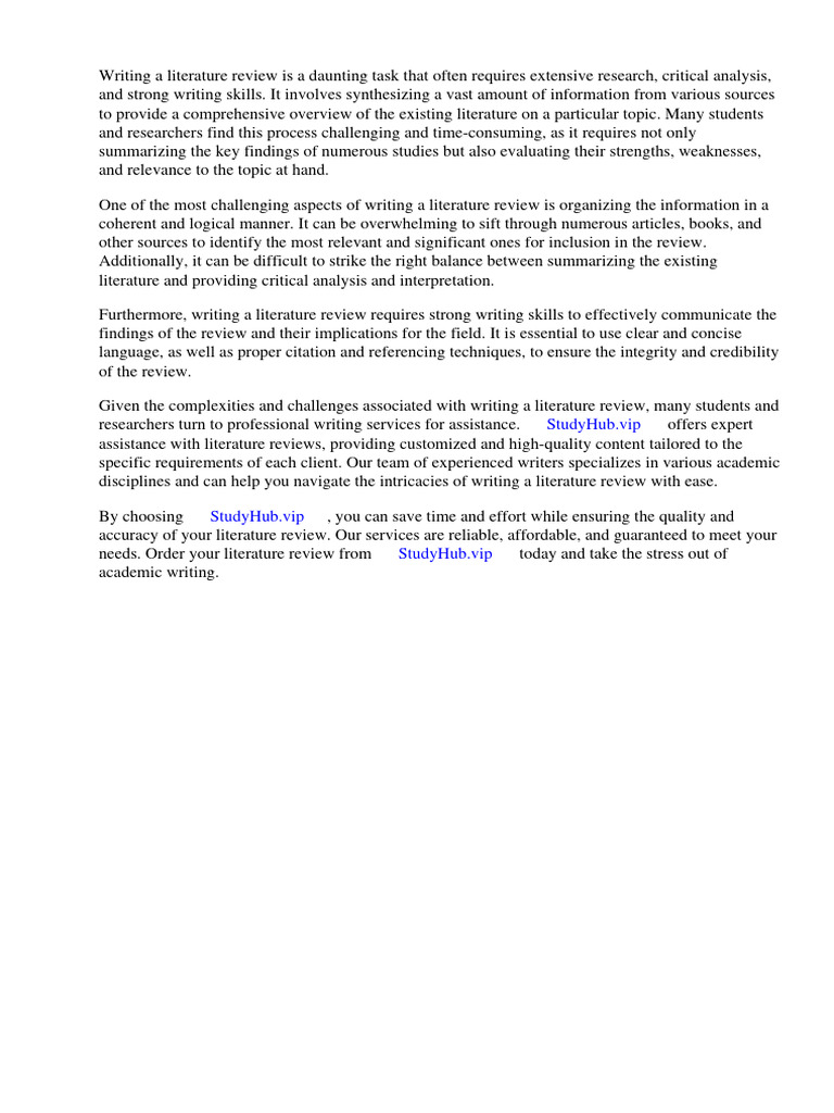 Sample Abstract Literature Review | PDF | Abstract (Summary ... Sample Abstract Literature Review | PDF | Abstract (Summary ...