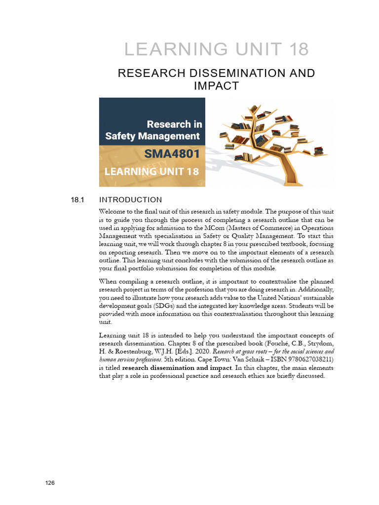 Sma4801 - Lu18 - Research Dissemination and Impact | PDF | Methodology | Information
