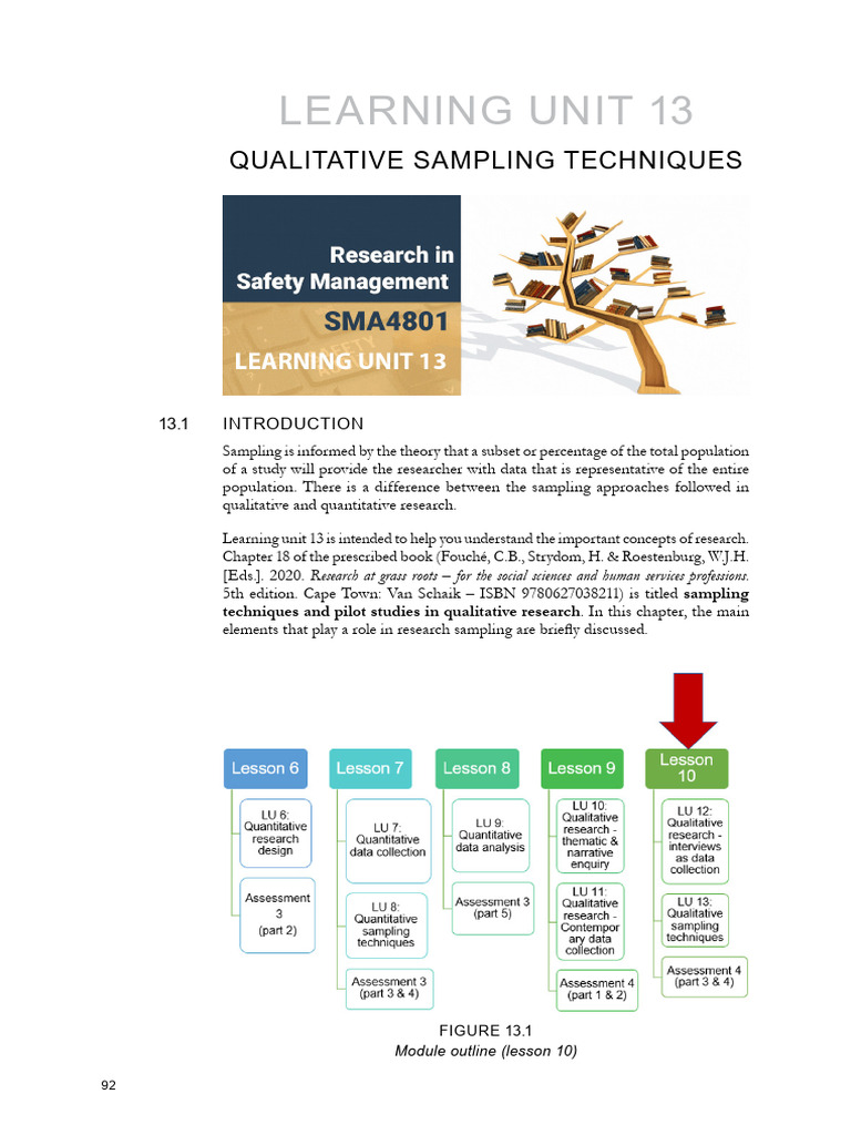 Sma4801 Lu13 Qualitative Sampling Techniques | PDF | Sampling ...