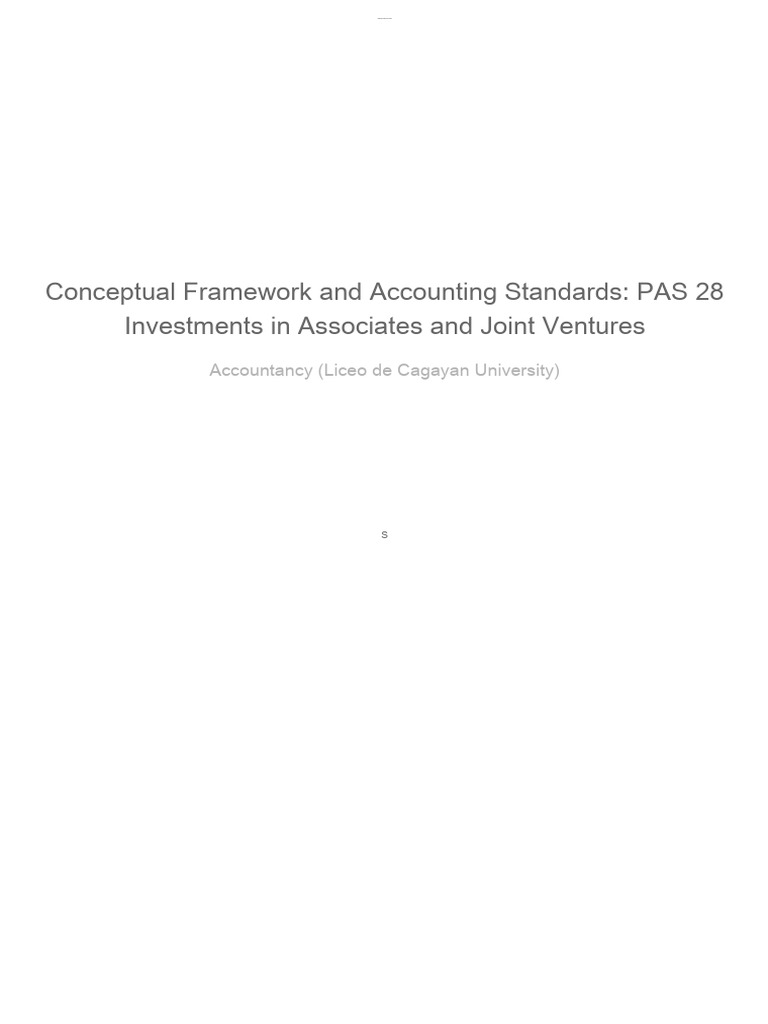 Pas 28 | PDF | Investing | Equity (Finance)