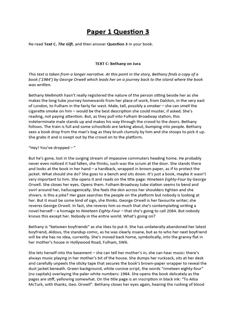 Paper 1 Question 3 Pdf