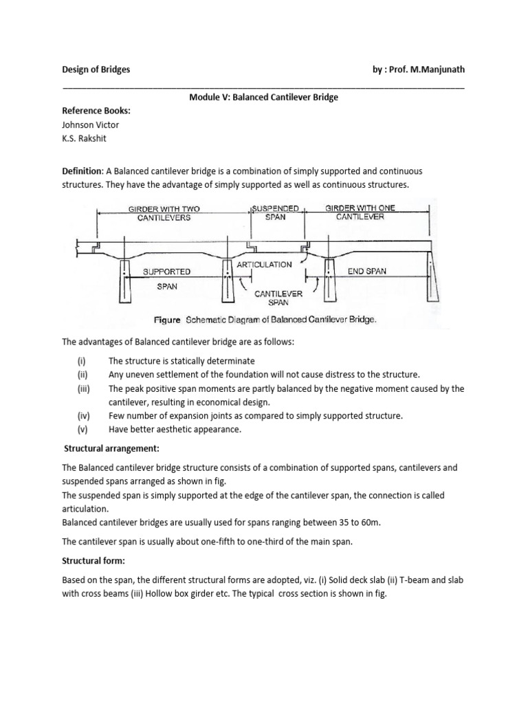 Balanced-Cantilever-Bridge | PDF | Bridge | Stress (Mechanics)