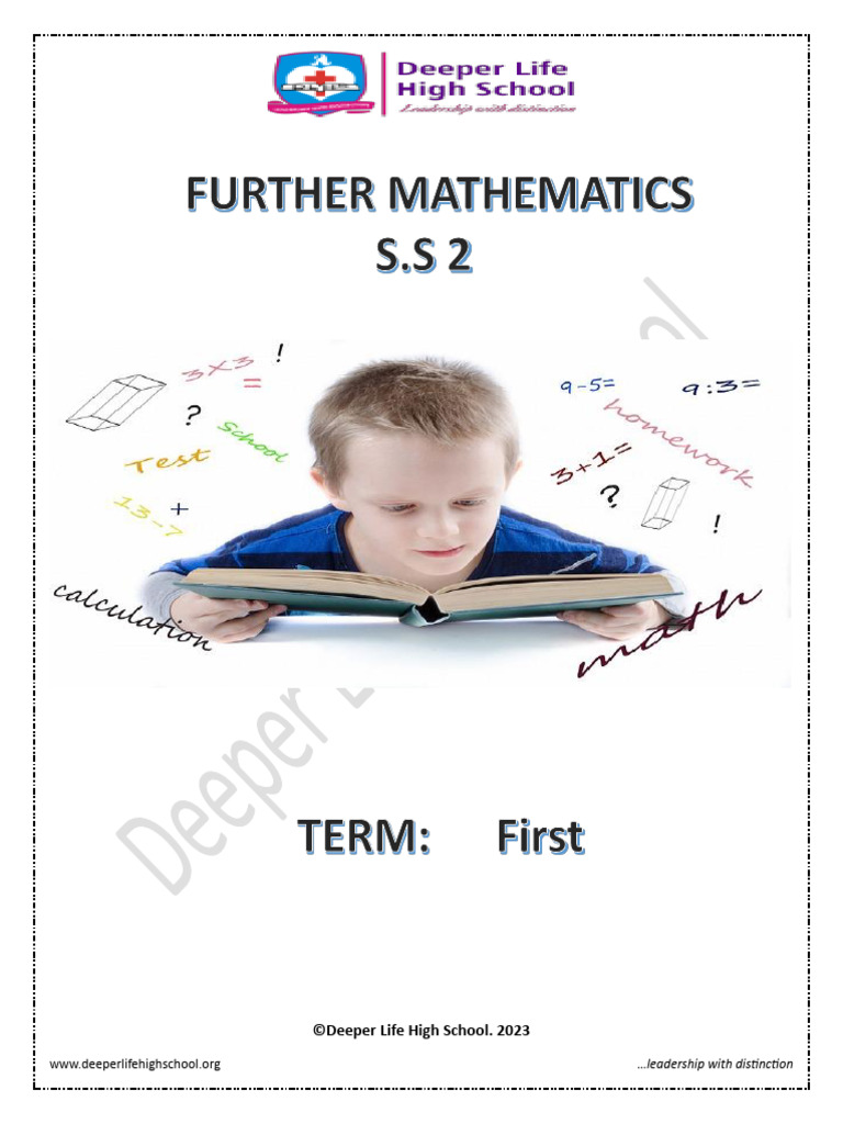 SS2 Further Maths 1ST Term E-Note | PDF | Quadratic Equation | Equations