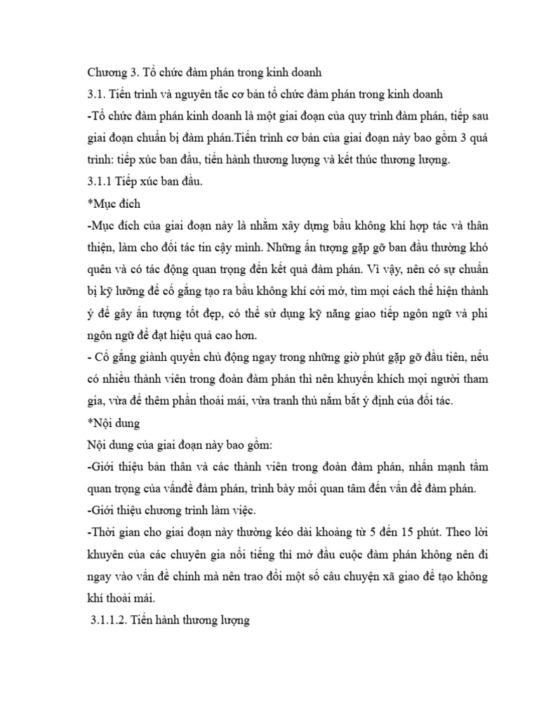 Đàm phán trong kinh doanh | PDF