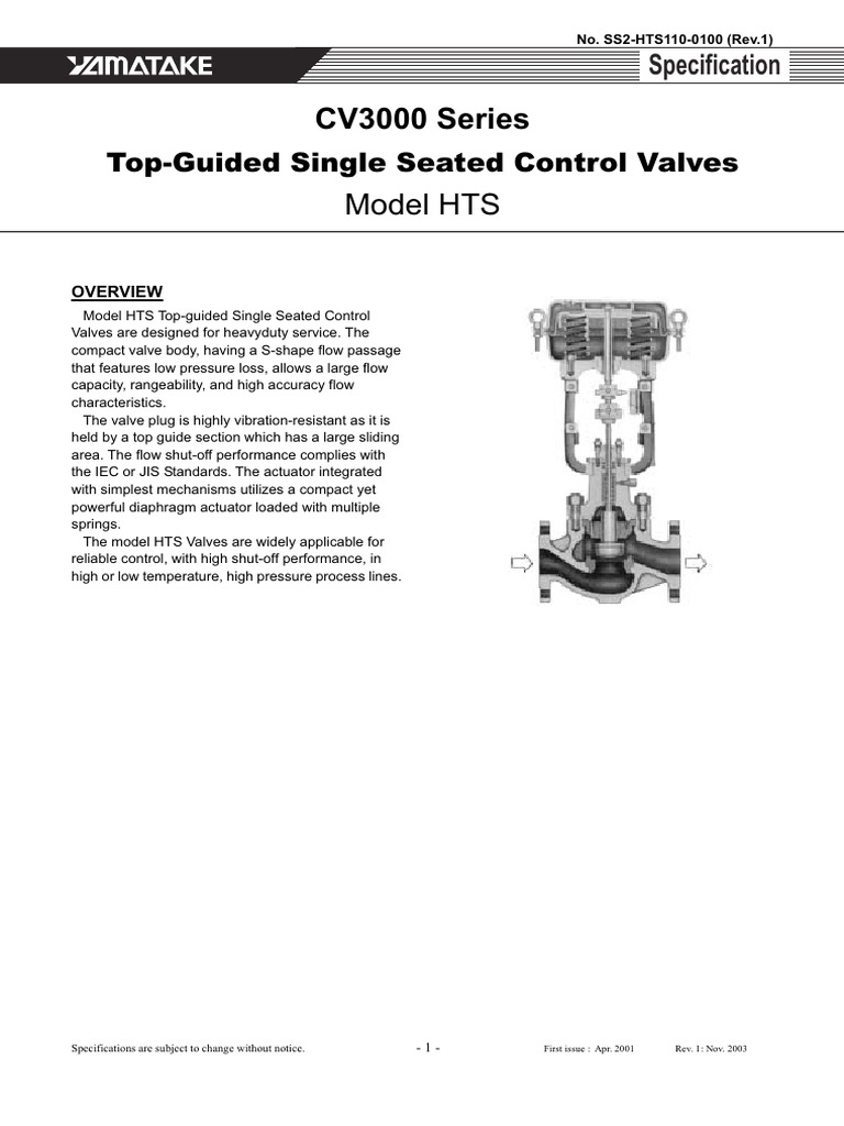 氣動式SS2 HTS110 0100 | PDF | Valve | Mechanical Engineering