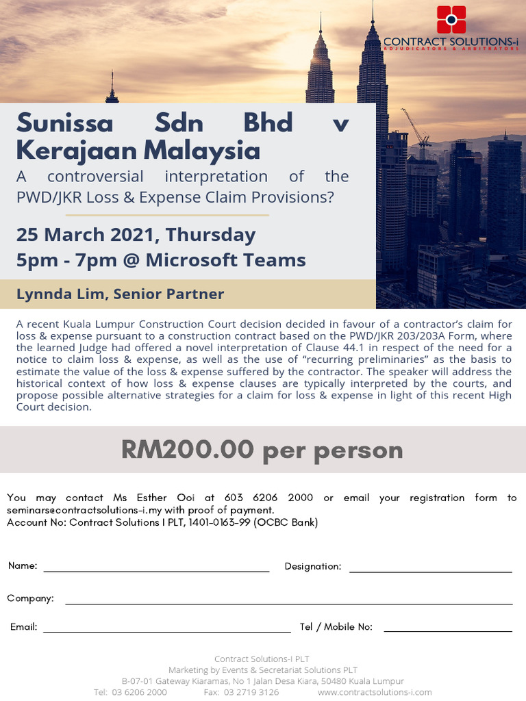 Sunissa SDN BHD V Kerajaan Malaysia | PDF