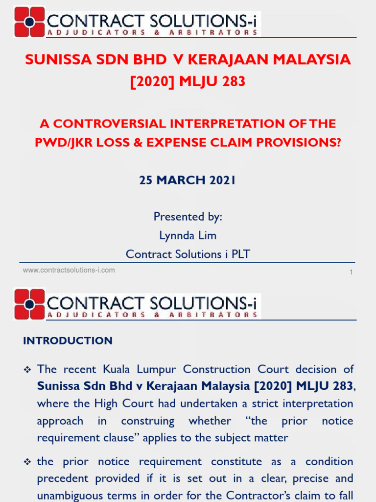 Sunissa V Kerajaan Malaysia - 25mar2021 - Rev1 | PDF | Expense | Breach ...