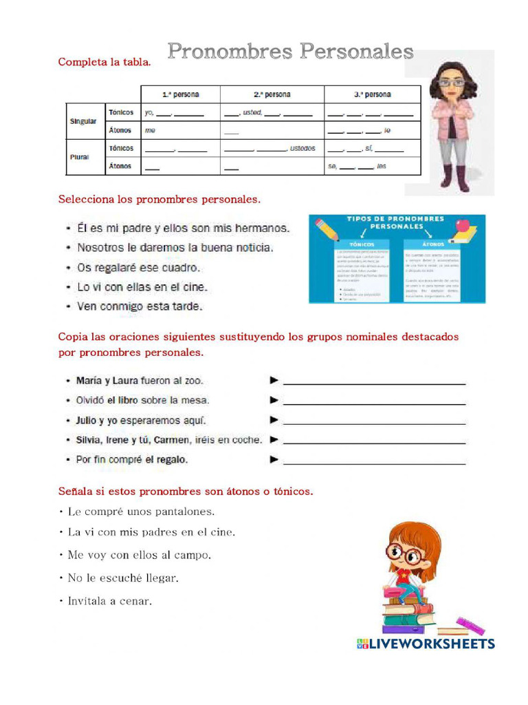 Pronombres Personales 2 | PDF