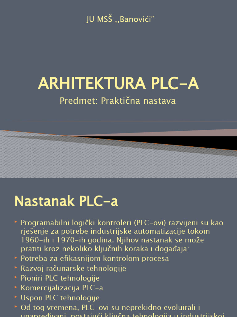 Arhitektura Plc-A | PDF