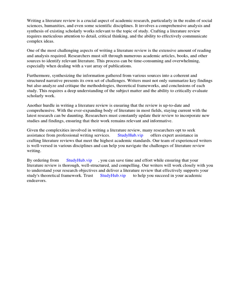 Writing A Literature Review Theoretical Framework | PDF | Theory ...