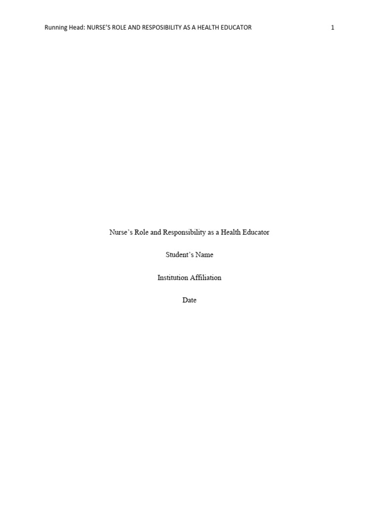 sample APA | PDF | Nursing | Learning