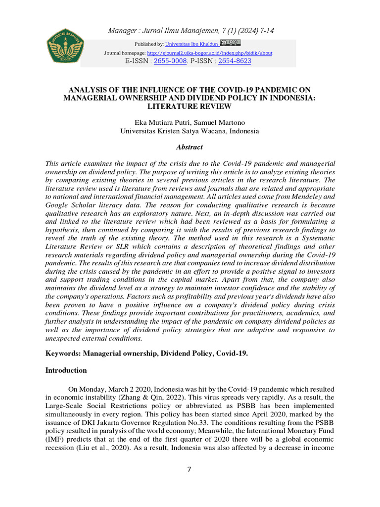 Call For Paper Eka Mutiara | PDF | Dividend | Investing