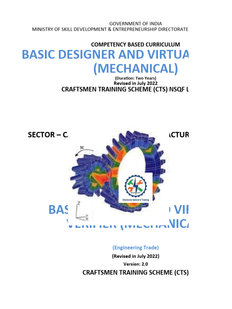 BD - VV (Mechanical) - CTS2.0 - NSQF-4 | PDF | Finite Element Method | Computer Aided Design