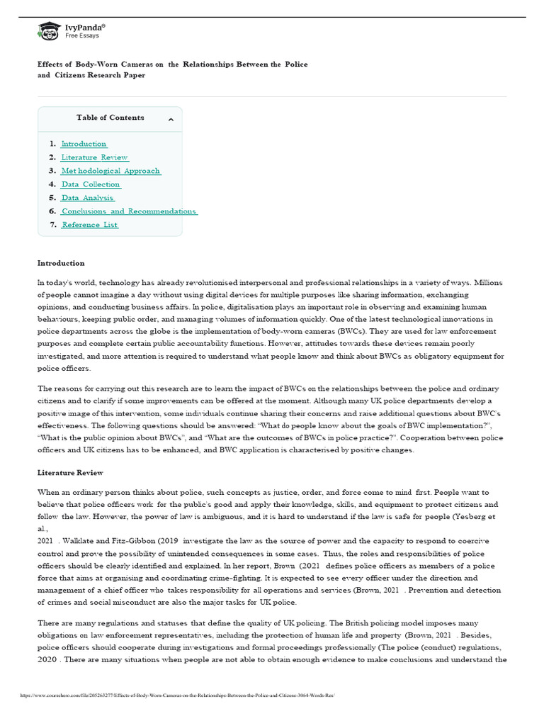 Effects_of_Body_Worn_Cameras_on_the_Relationships_Between_the_Police_and_Citizens | PDF | Police ...