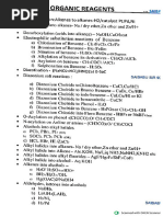Organic Reagent List & Functions | PDF | Alcohol | Ester