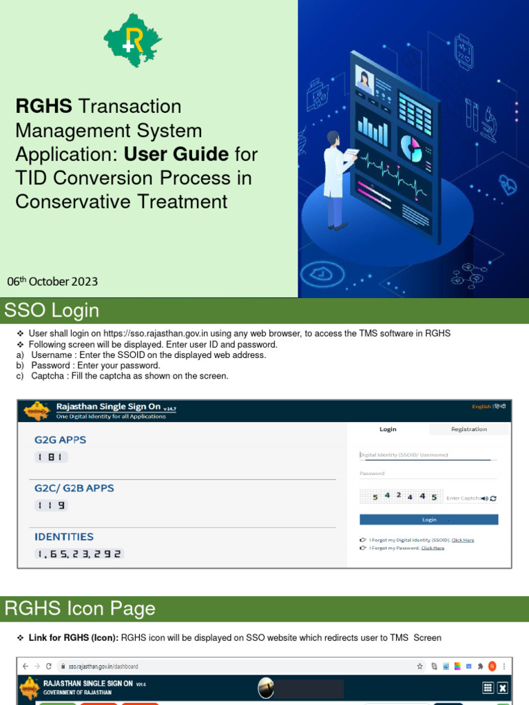 TID Conversion Process in RGHS TMS | PDF | Intensive Care Unit | Icon ...