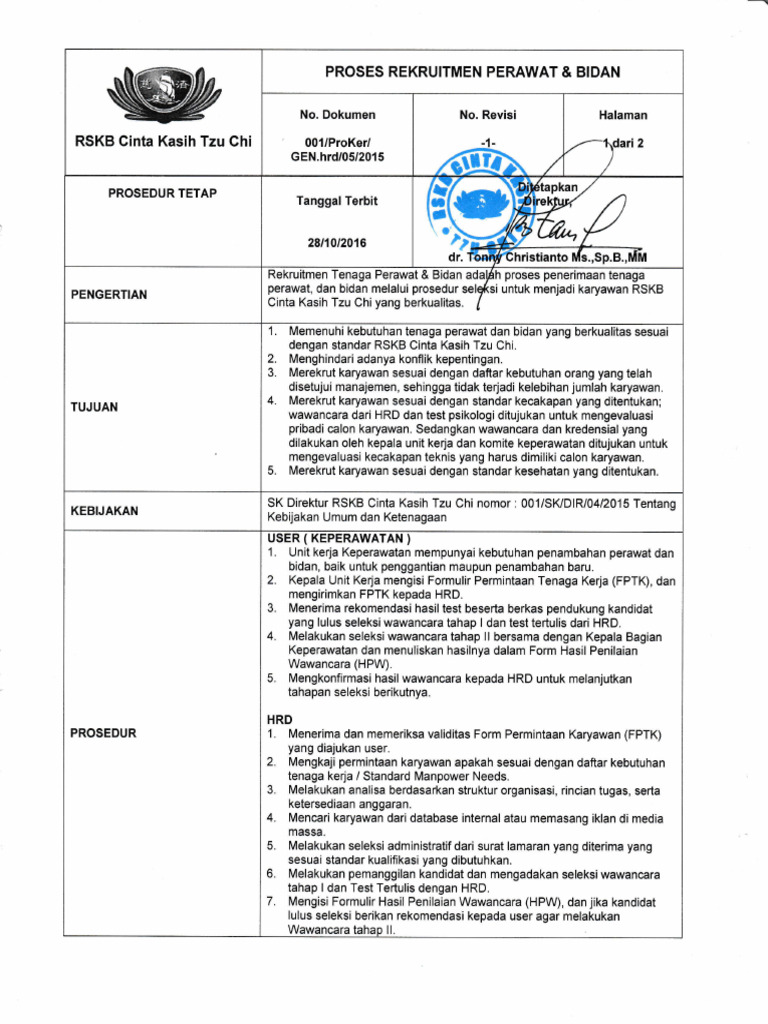 SPO Recruitment Prawat & Bidan | PDF | Bisnis