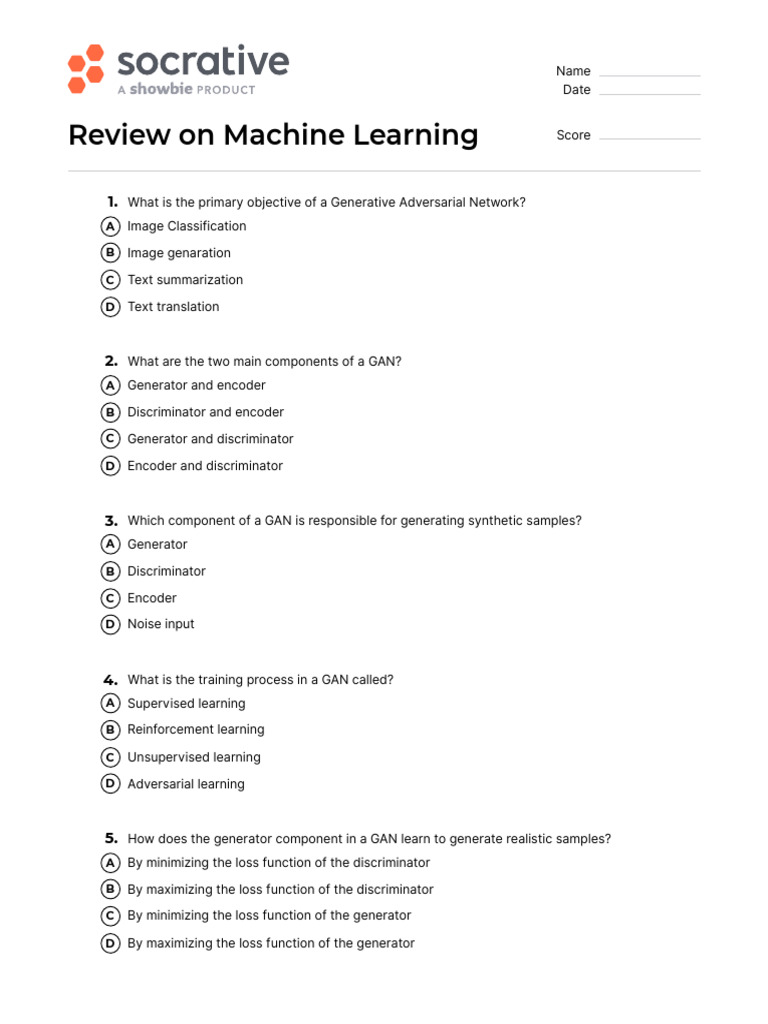 Quiz - Review On Machine Learning | PDF | Artificial Neural Network ...