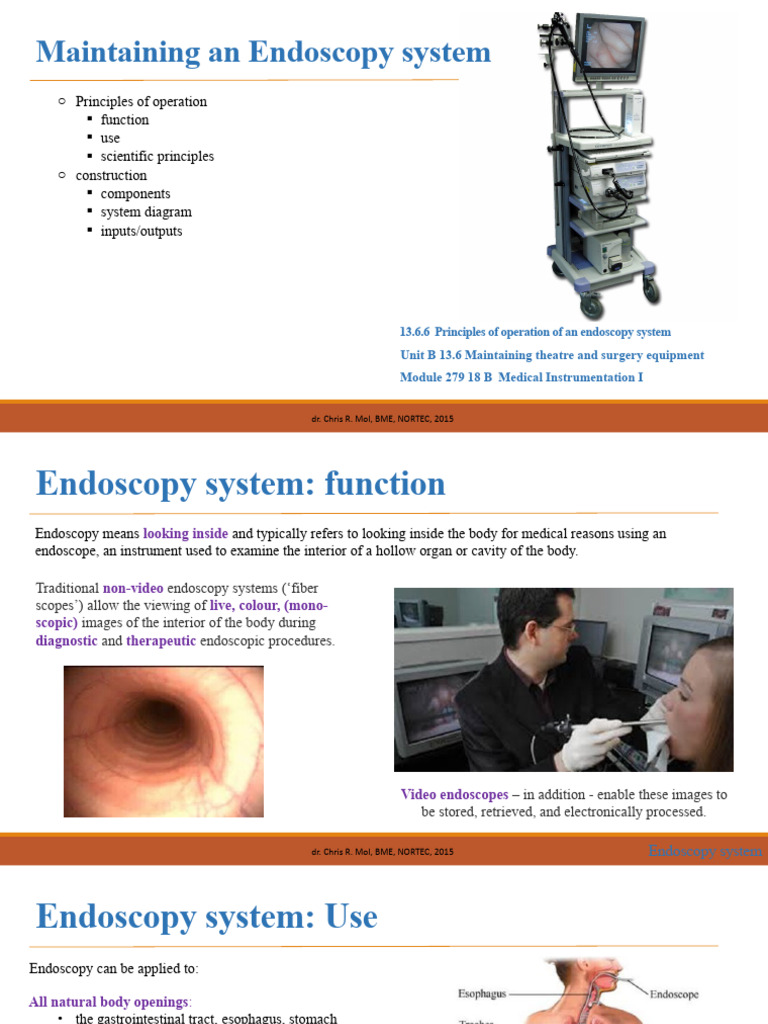 CM Endoscopy System PP | PDF | Camera | Charge Coupled Device
