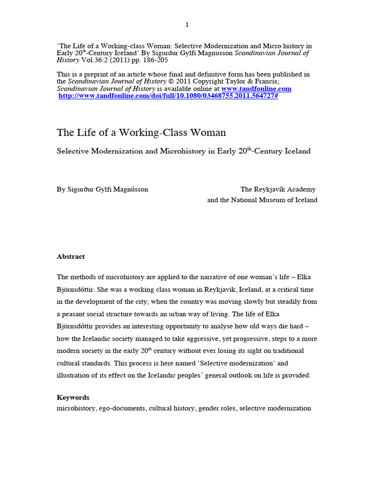 The Life of A Working-Class Woman Select | PDF | Agriculture