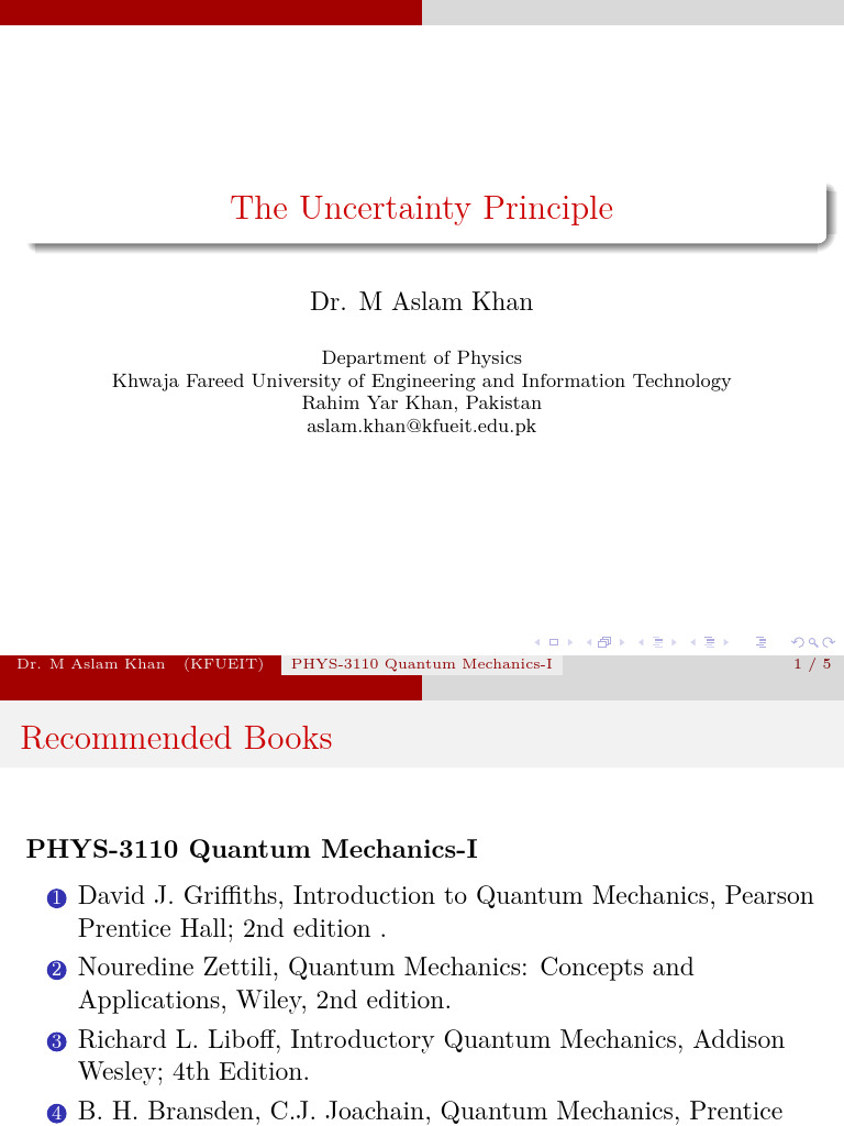 Uncertainty Principle | PDF | Uncertainty Principle | Quantum Mechanics