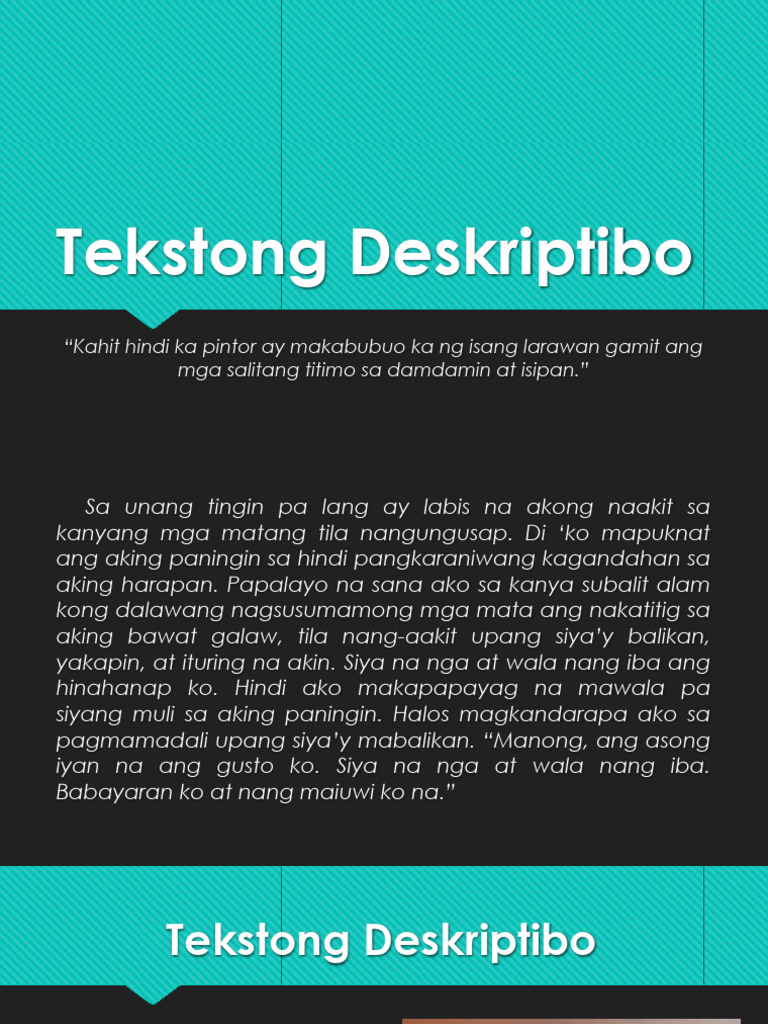 4 Tekstong Deskriptibo | PDF