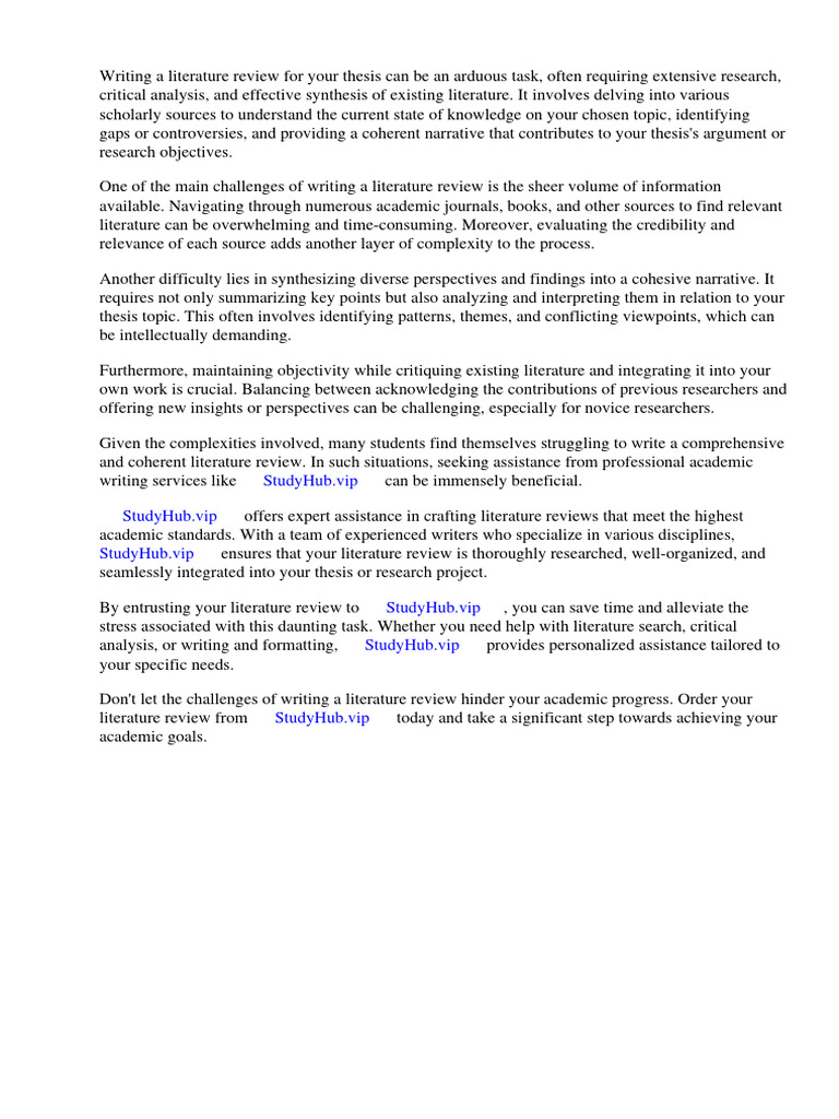 Review of Related Literature Example Thesis | PDF | Thesis | Essays