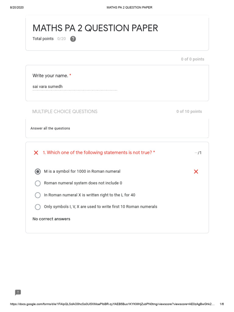 Class 7 Maths PA 2 Question Paper | PDF | Economies