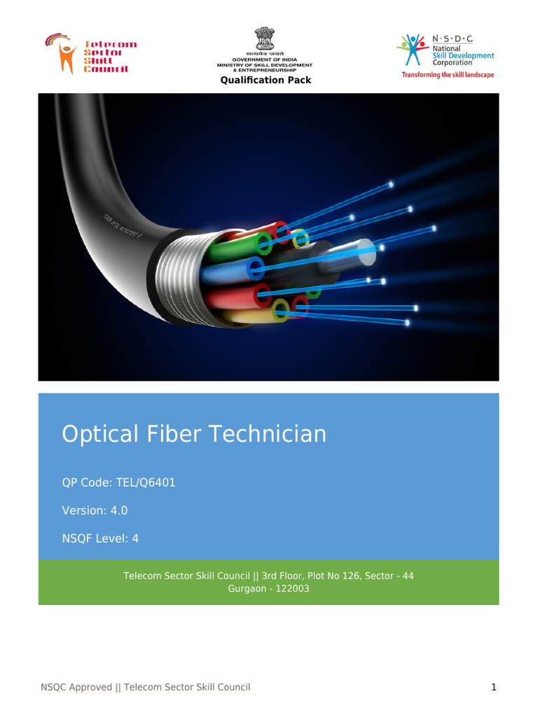 QP Optical Fiber Technician TEL Q6401 v4.0 | PDF | Optical Fiber ...