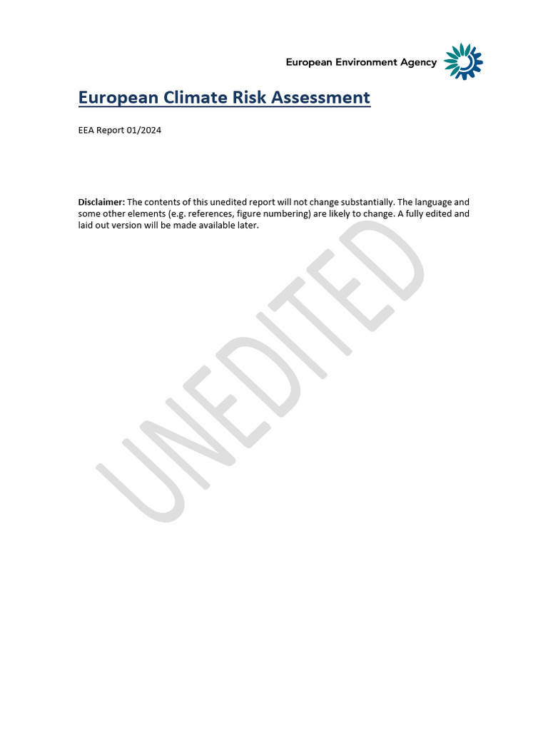 European Climate Risk Assessment - Full Report - v11c | Download Free ...