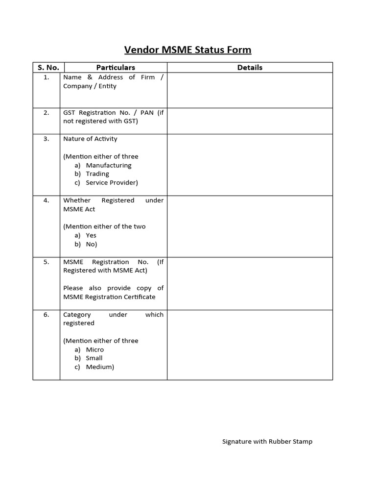 MSME Annexure Final | PDF | Business | Finance & Money Management