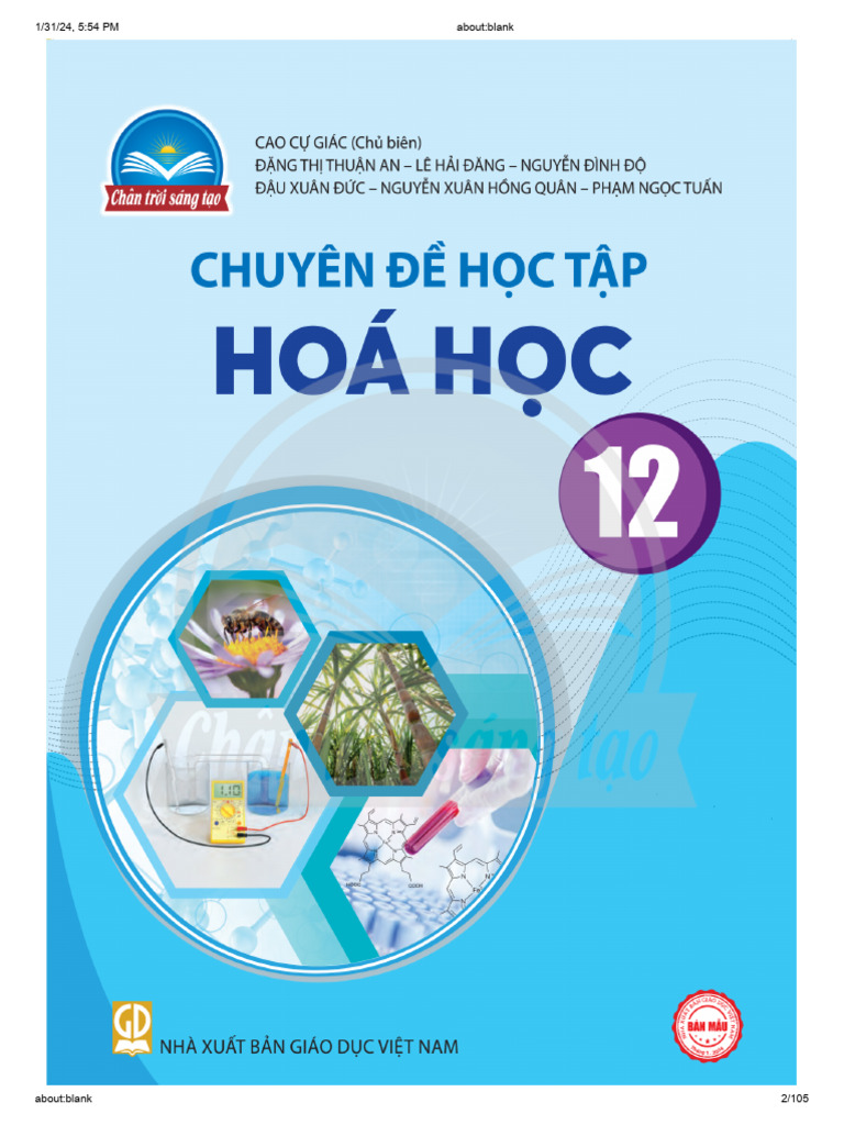 SCD - Hoa 12 - CTST | PDF