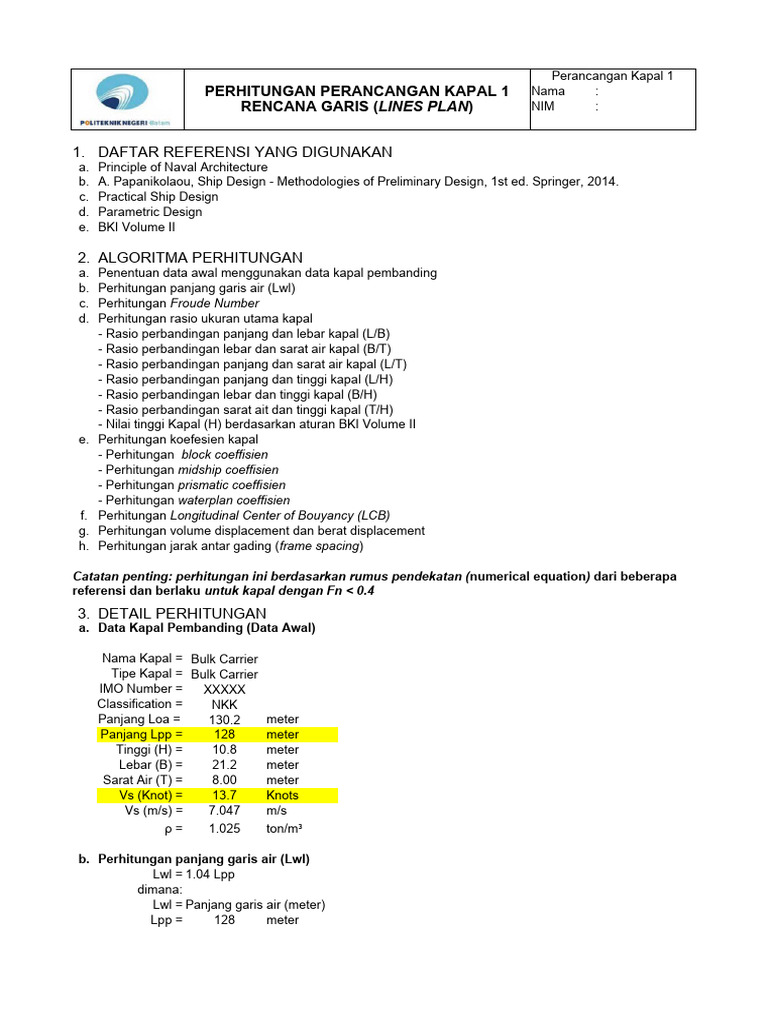 Perhitungan Desain 1 Rev_2 | PDF