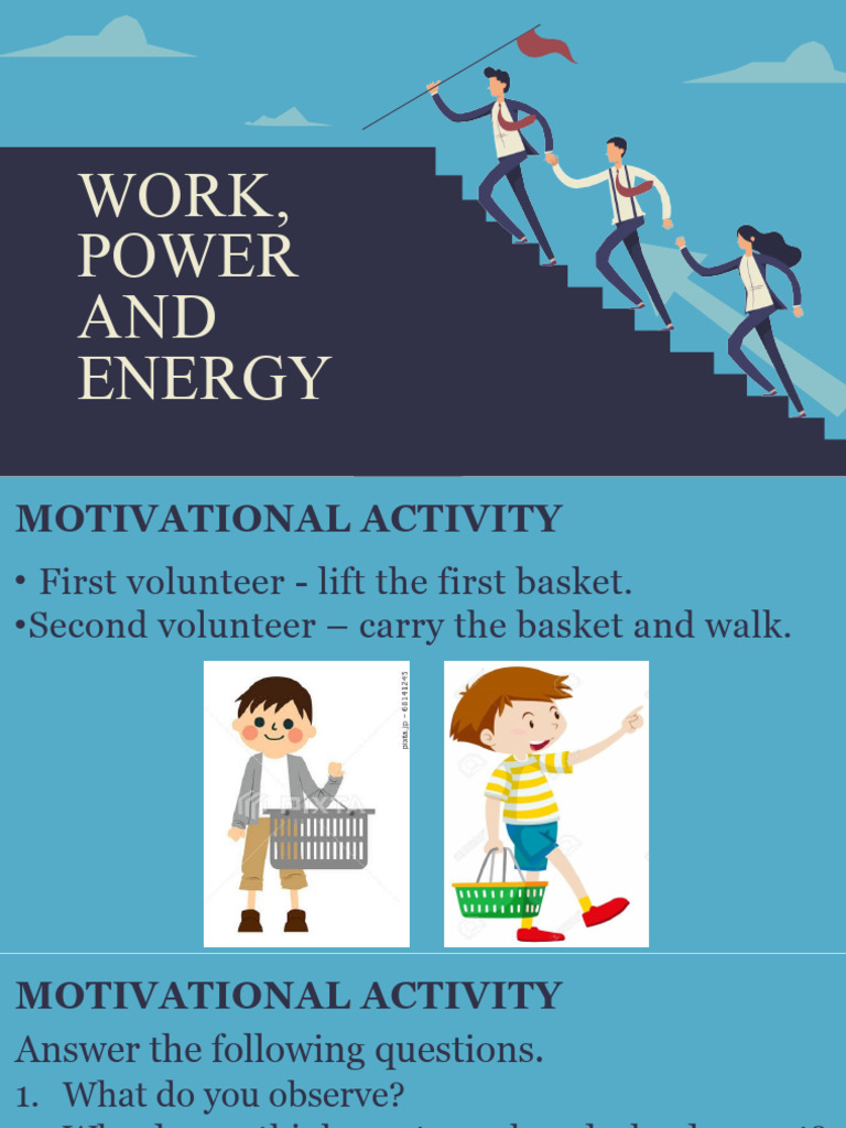 Work, Power, and Energy Concepts | PDF | Potential Energy | Power (Physics)
