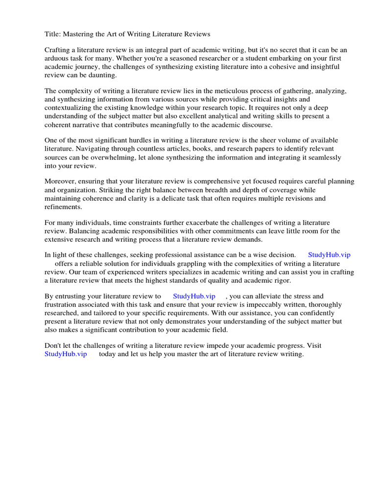 Writing Literature Review Format | PDF | Literature Review | Citation Writing Literature Review Format | PDF | Literature Review | Citation