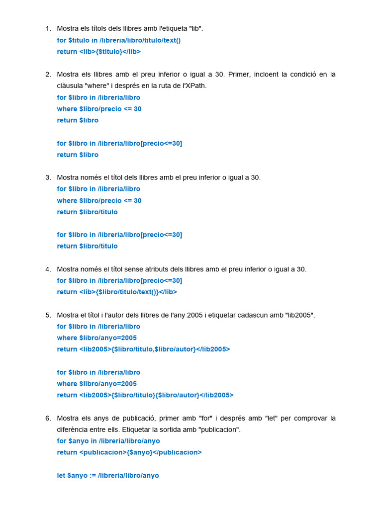 (SOLUCIÓ) M04-UF2-NF1-Pt2 XQUERY | PDF