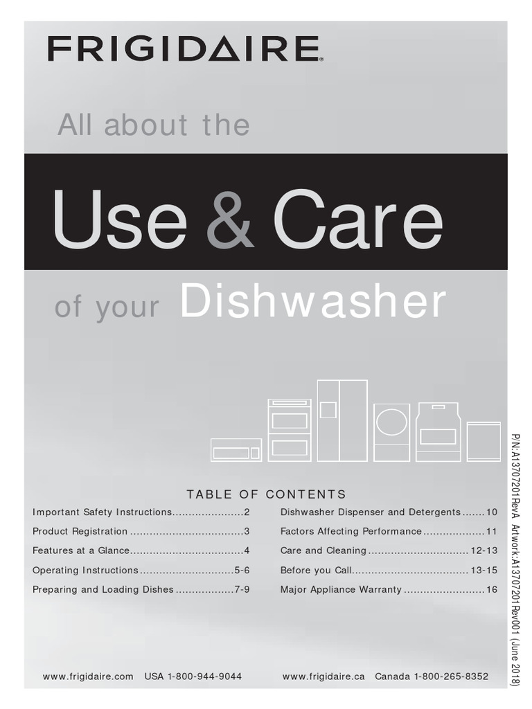 Use Care: Dishwasher | PDF | Dishwasher