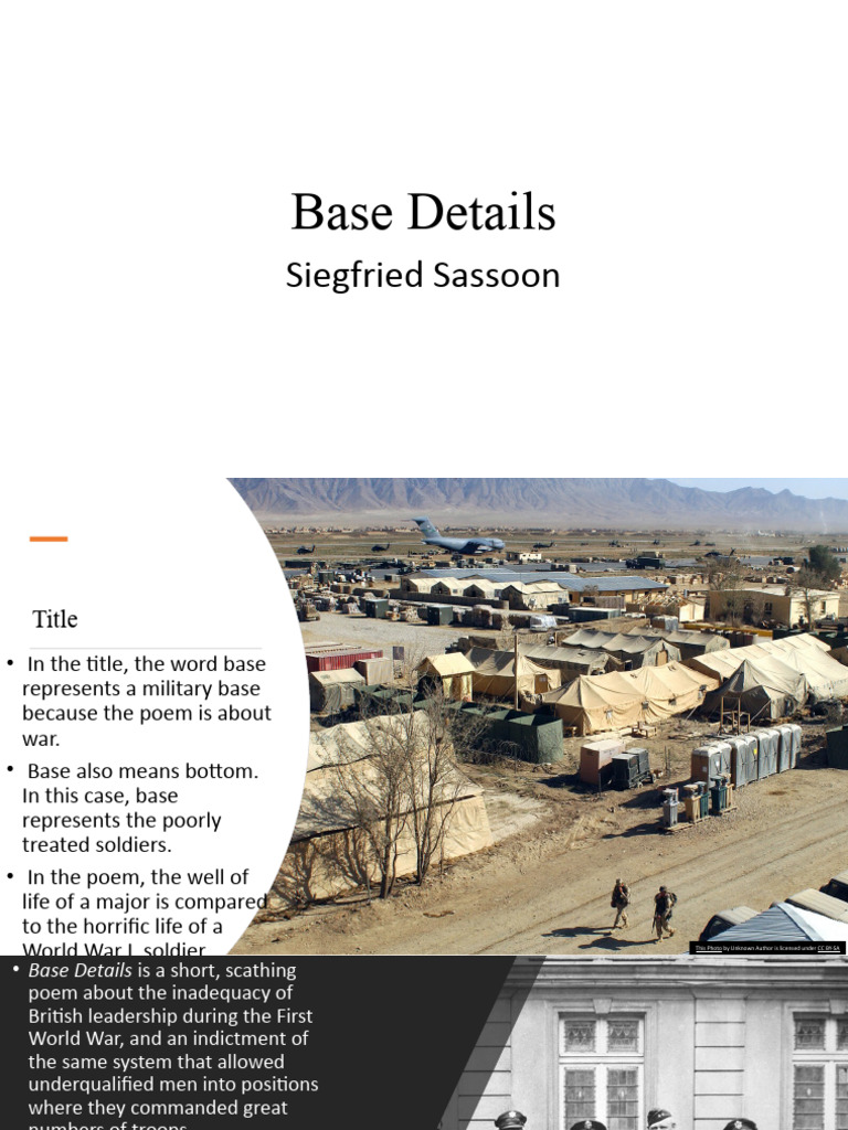 Base Details - Siegfried Sassoon | PDF | Satire