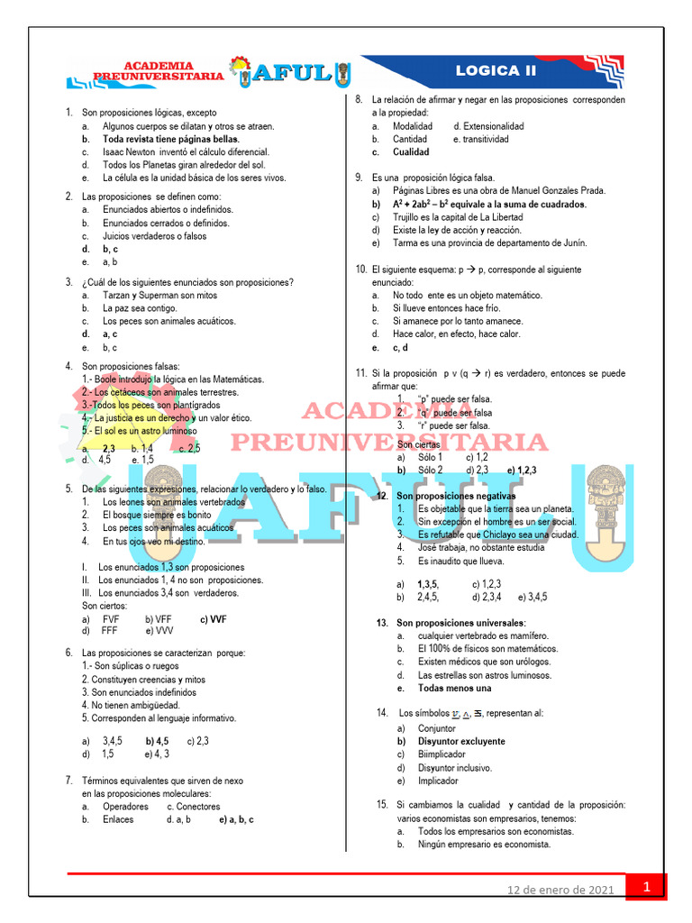 Logica SEM-02-22 | PDF | Proposición | Lógica