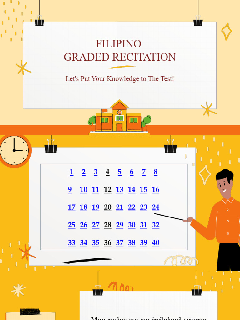 Yellow Quiz Time Class Illustration Presentation | PDF