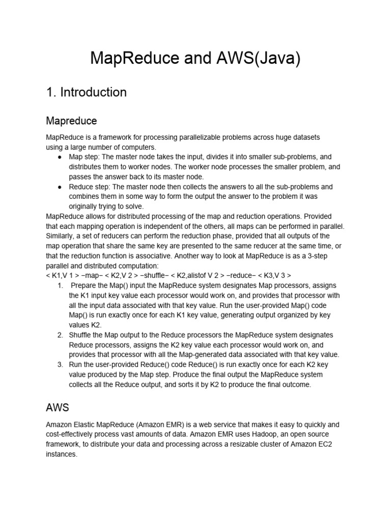 Lab5 MapReduceandAWS | PDF | Map Reduce | Apache Hadoop
