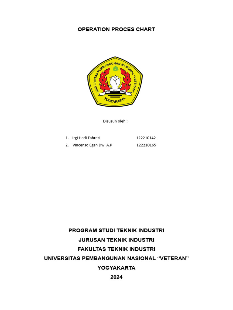 Operation Proces Chart | PDF