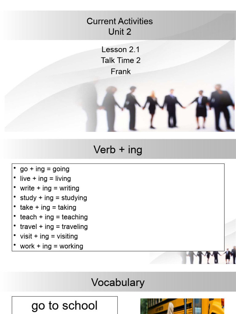 Current Activities | PDF | Grammar | Human Communication