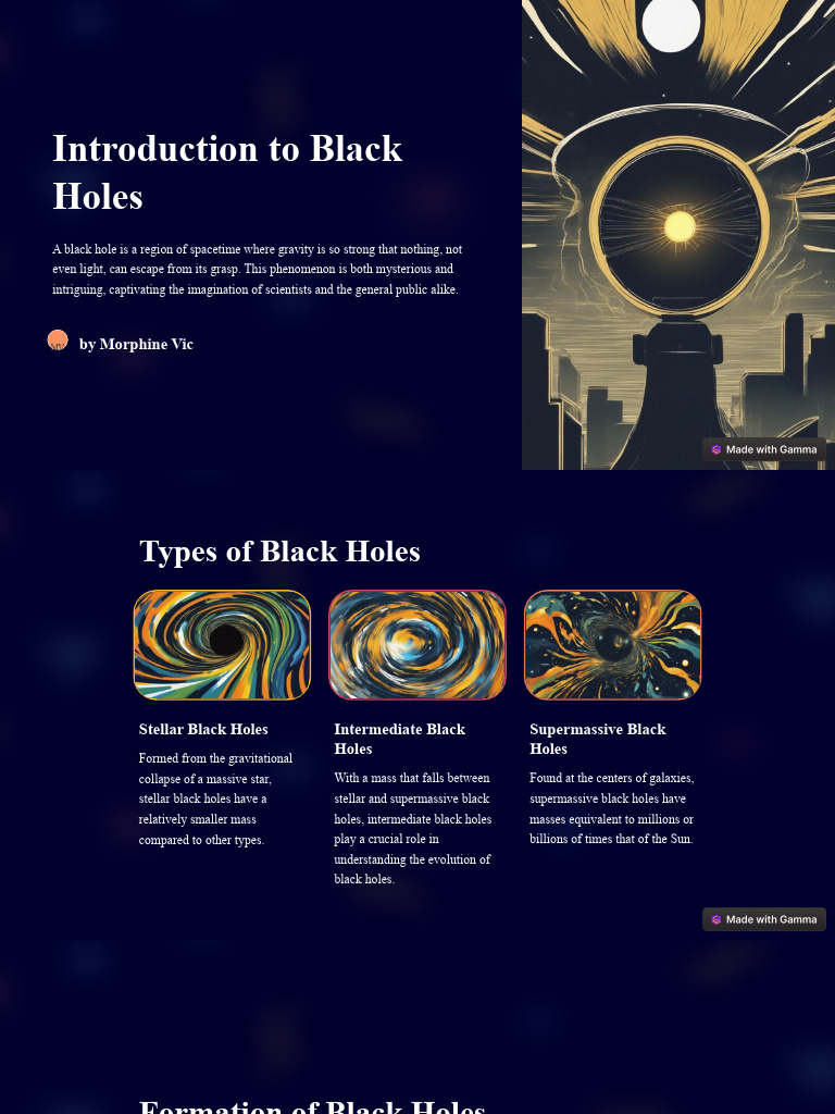 Introduction-to-Black-Holes | PDF | Black Hole | Stars