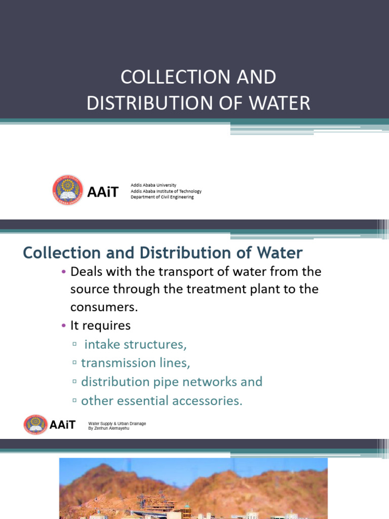 CH 10 - COLLECTION AND DISTRIBUTION OF WATER | PDF | Pump | Water Supply