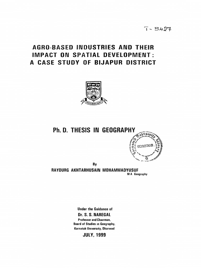 Agro Based Iimdustries and Their | PDF | Agriculture | Economic Growth