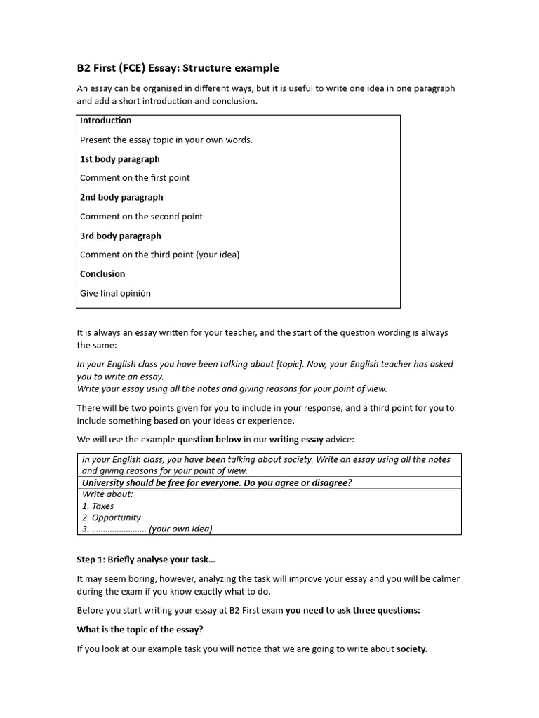 B2 First Essay | Download Free PDF | Essays