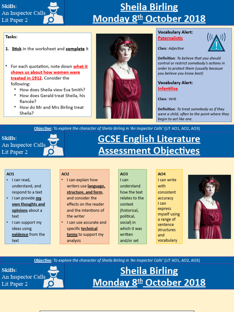 AIC L08 Sheila Birling and Gender | PDF