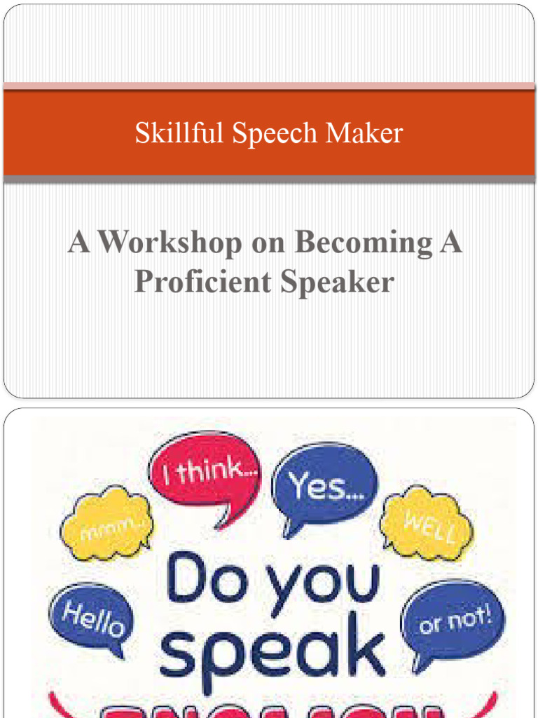 Skillful SpeechMaker | PDF | English Language | Shyness